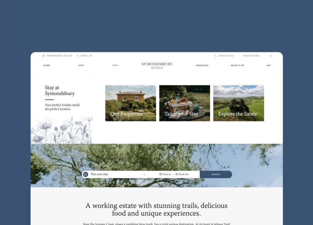 Symondsbury Estate - Freestyle Web Design