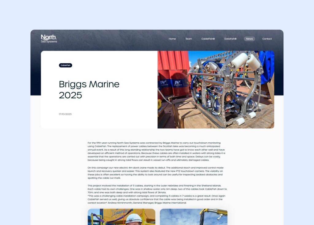 North Sea Systems - Freestyle Web Design